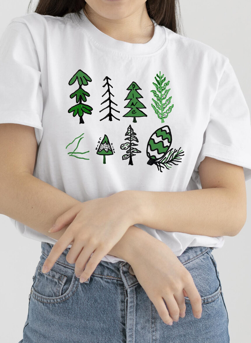 Pine Tree T-Shirt – Pahadan Studio